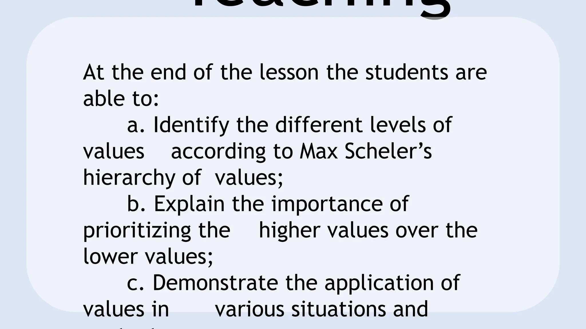 Hierarchy of Values (Max Scheler).pptx