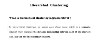 Hierarichal cluster ml | PPT