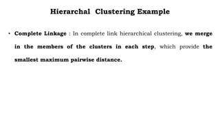 Hierarichal cluster ml | PPT