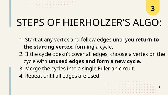 HIERHOLZER'S ALGORITHM GRAPH THEORY.pptx HIERHOLZER'S ALGORITHM GRAPH THEORY.pptx