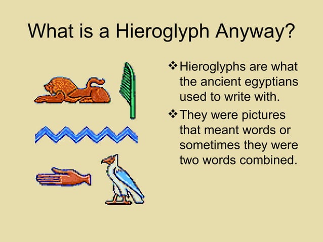 Hieroglyphics Grade 7 Student Work | PPT