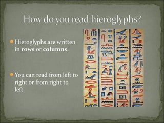 Hieroglyphs | PPT