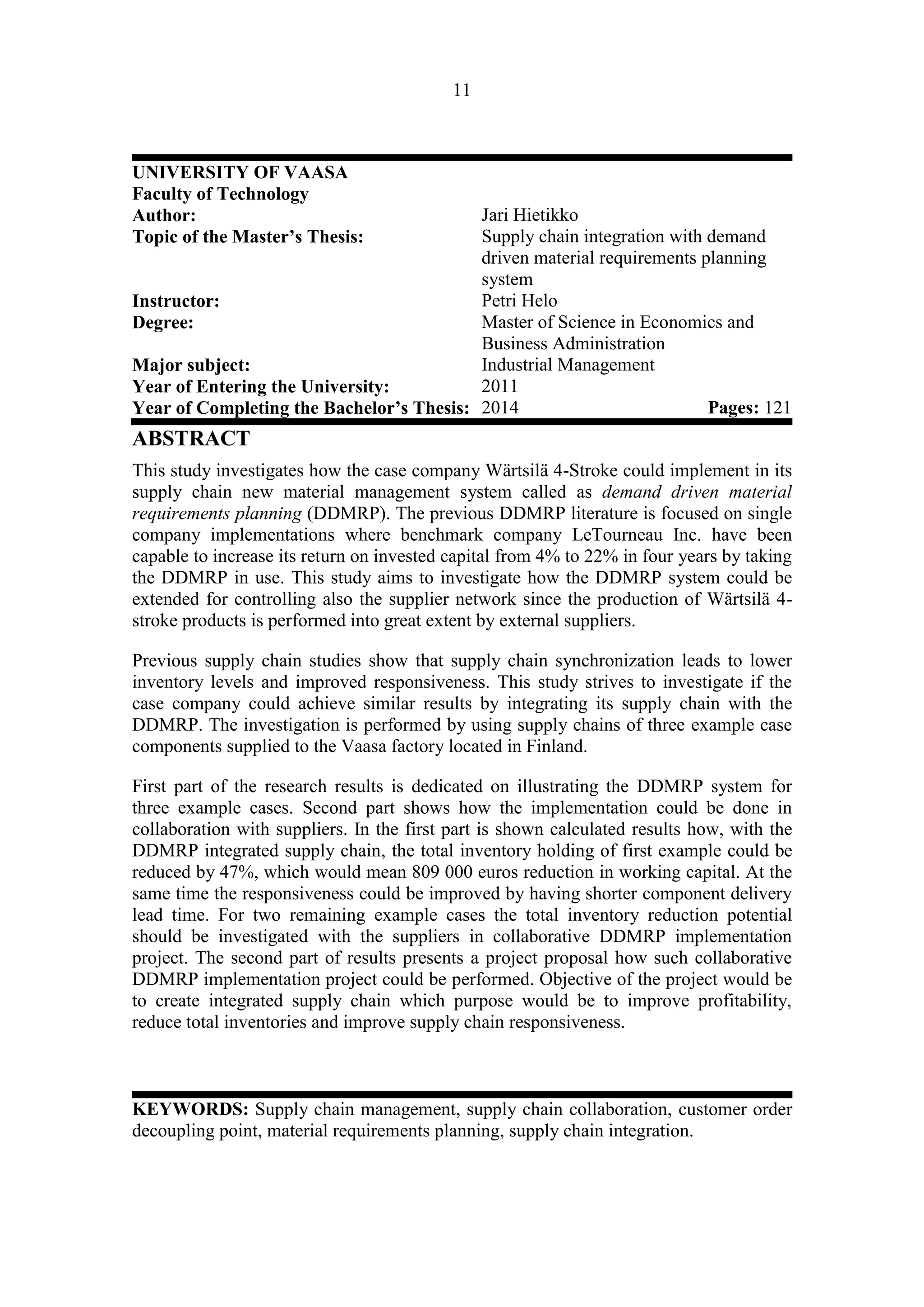 supply-chain_integration_with_DDMRP_requirements_planning_system_Hietikko jari 2014 | PDF