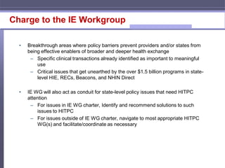 8-26 HIE Workgroup Meeting | PPT