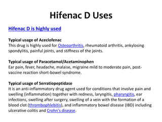 Hifenac D Tablet | PPTX