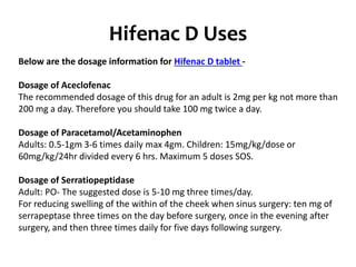 Hifenac D Tablet | PPTX