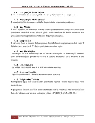 precipitacao sobre uma bacia hidrografica | PDF | Geography | Science