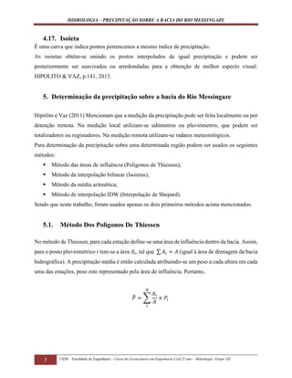 precipitacao sobre uma bacia hidrografica | PDF | Geography | Science