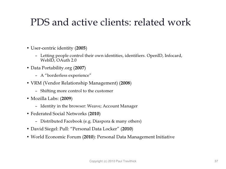 Higgins active clients and personal data stores v2
