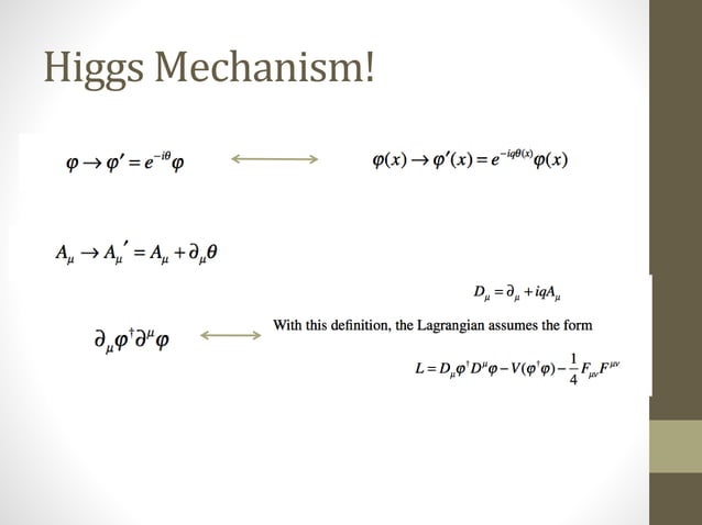 Higgs Mechanism | PPTX | Physics | Science