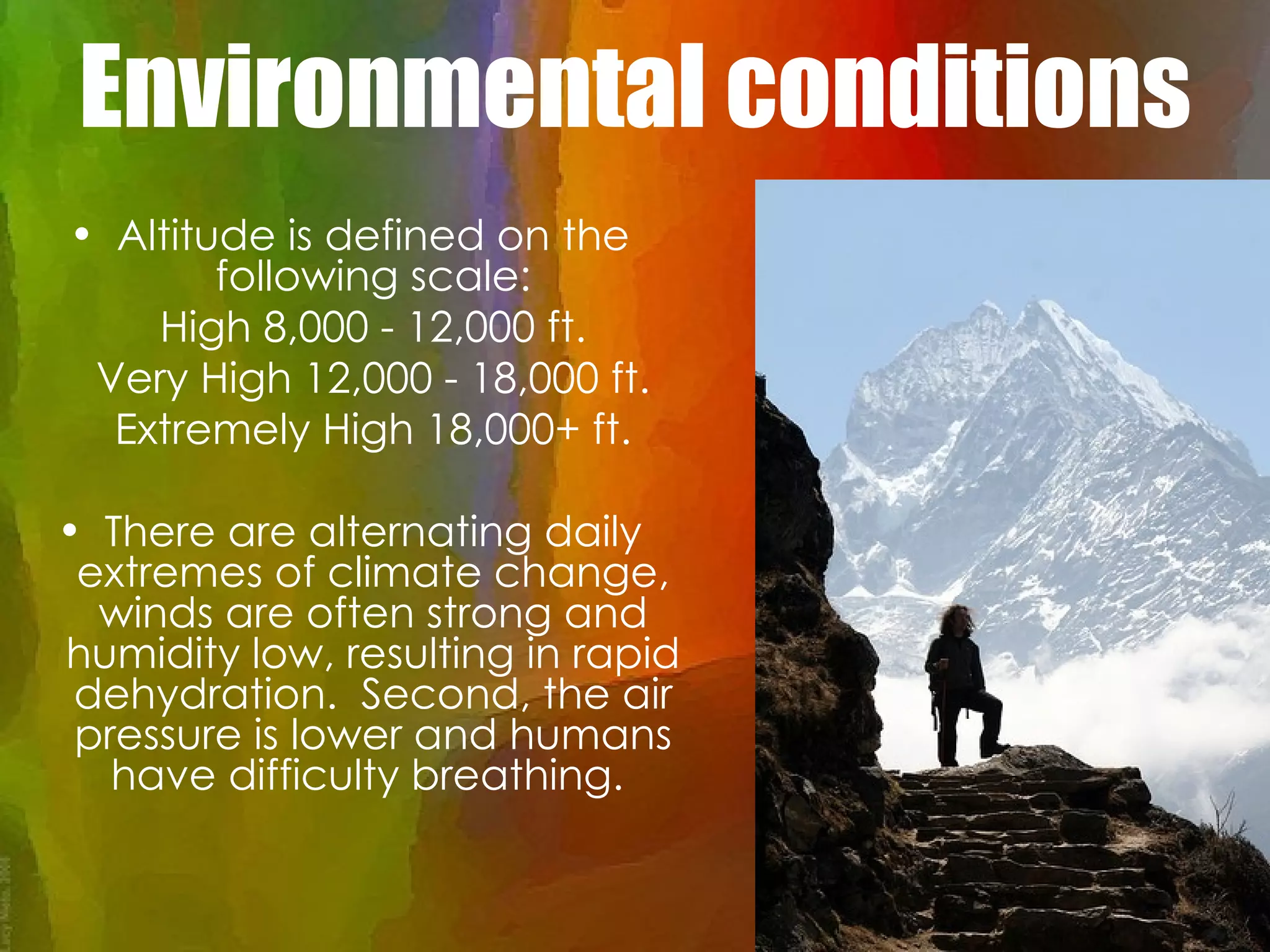 High Altitude Extreme Environment | PPT