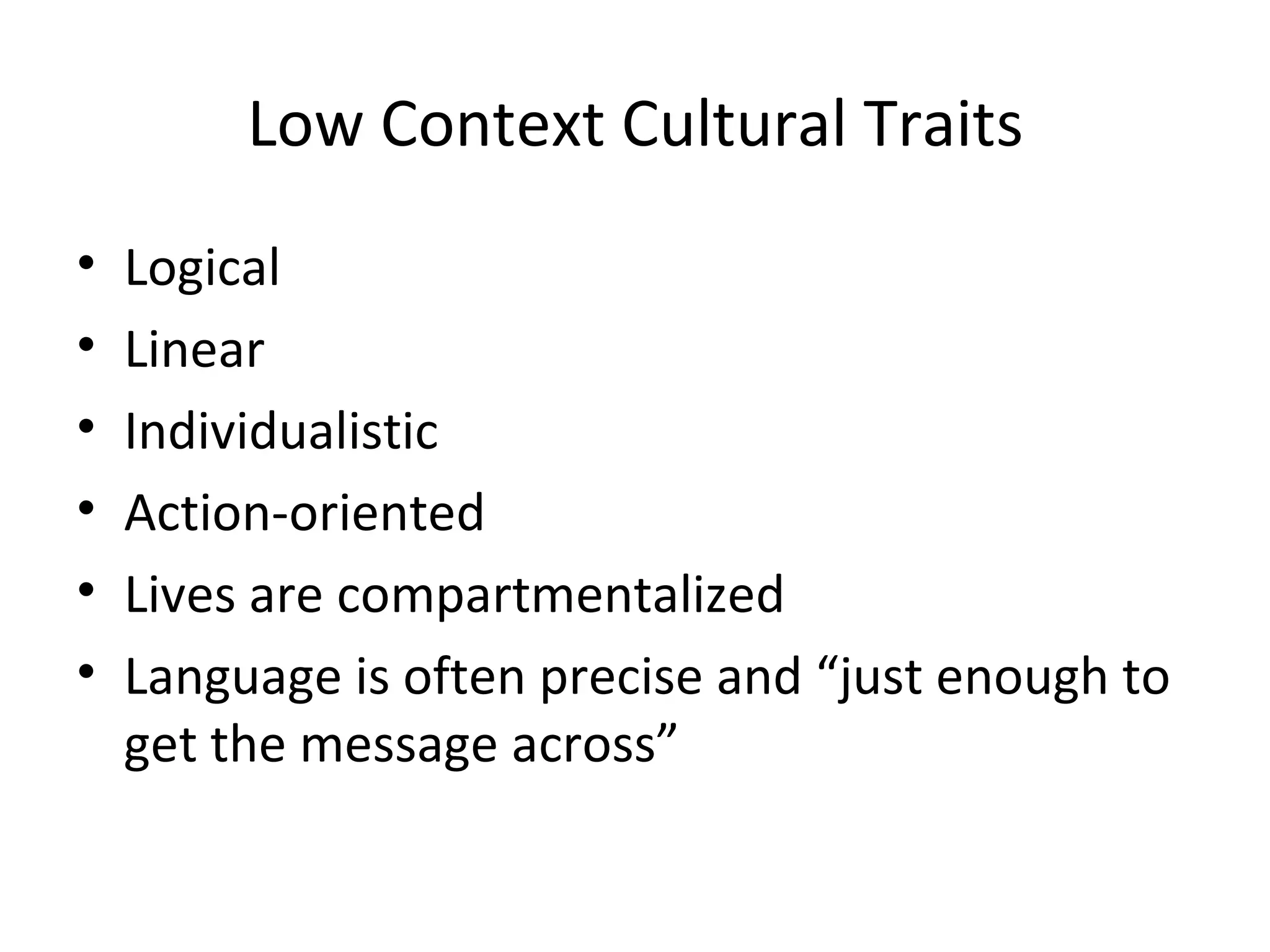 L 2 High And Low Context Cultures | PPT