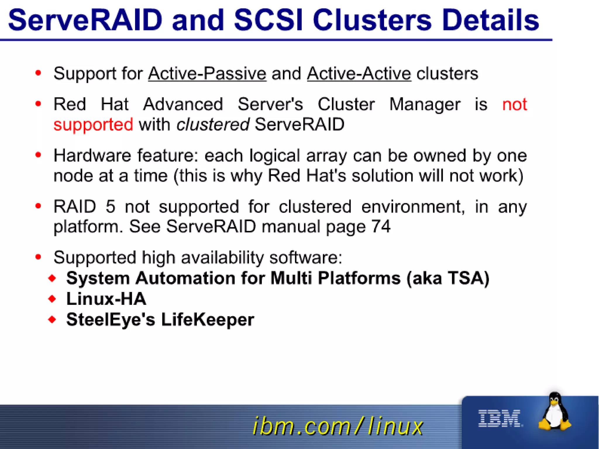 High Availability Linux Clusters | PPT