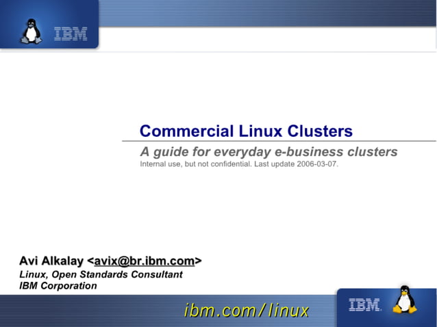 High Availability Linux Clusters | PPT