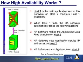 High Availability Linux Clusters | PPT | Free Download