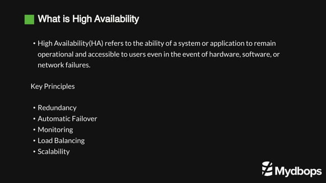 Achieving High Availability in PostgreSQL | PPT