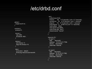 High Availability With DRBD & Heartbeat | PDF