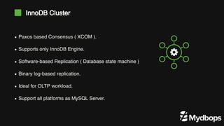 High Availability With InnoDB Clusters | PPT