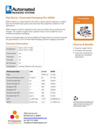 High Barrier,-Coextruded-Packaging-Films | PDF