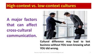 High context vs. low-context cultures | PPTX