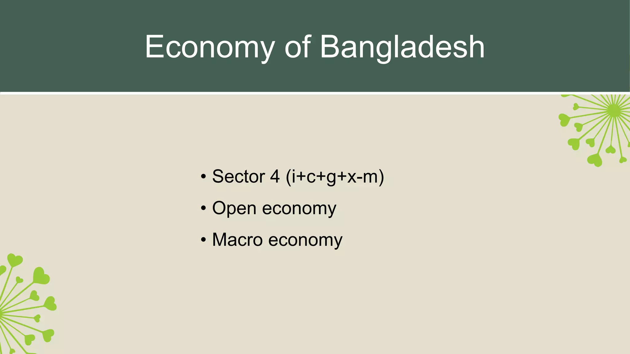 Economy of Bangladesh | PPTX