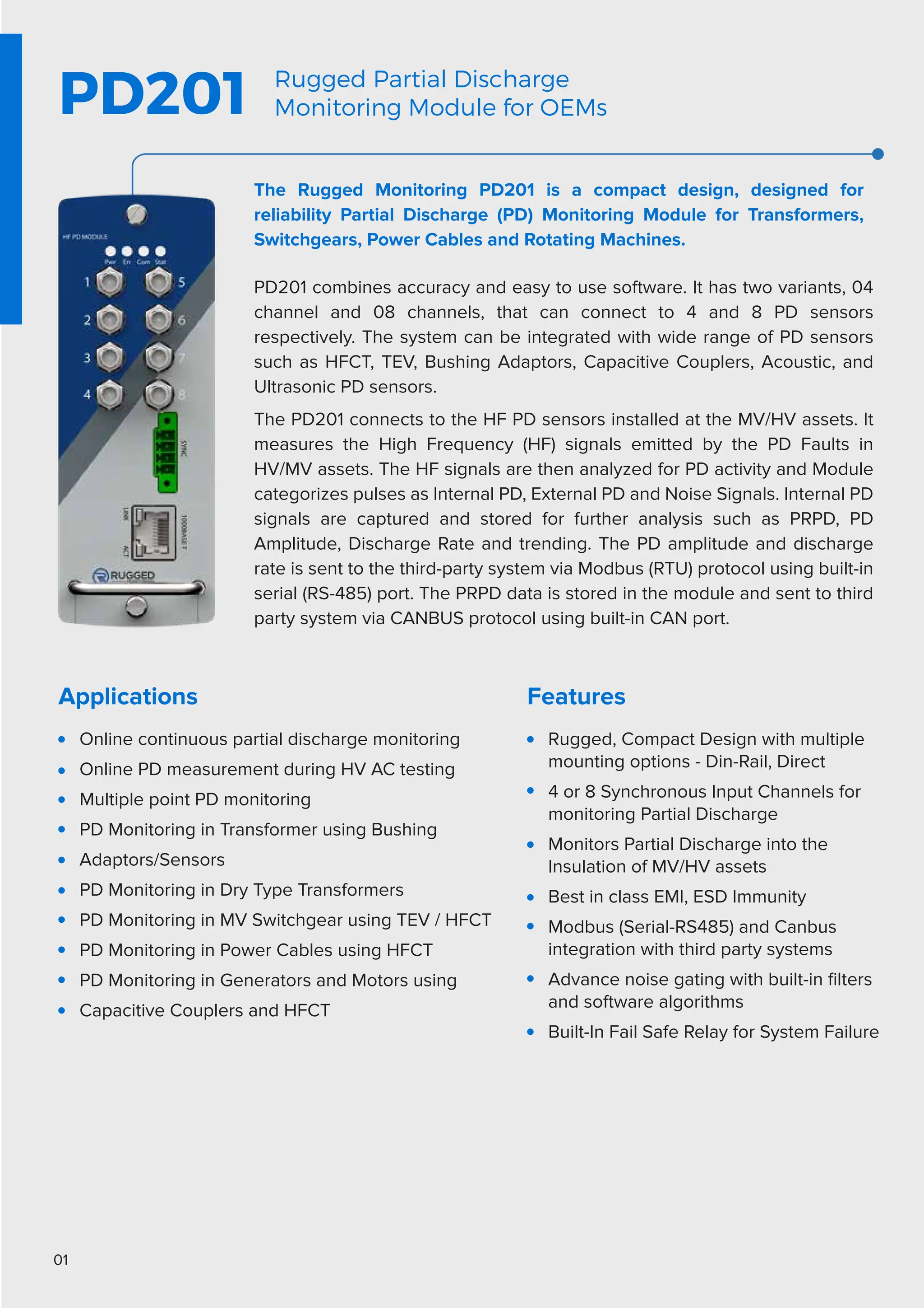 High-Frequency PD Portable Monitor - PD201 - Rugged Monitoring.pdf ...