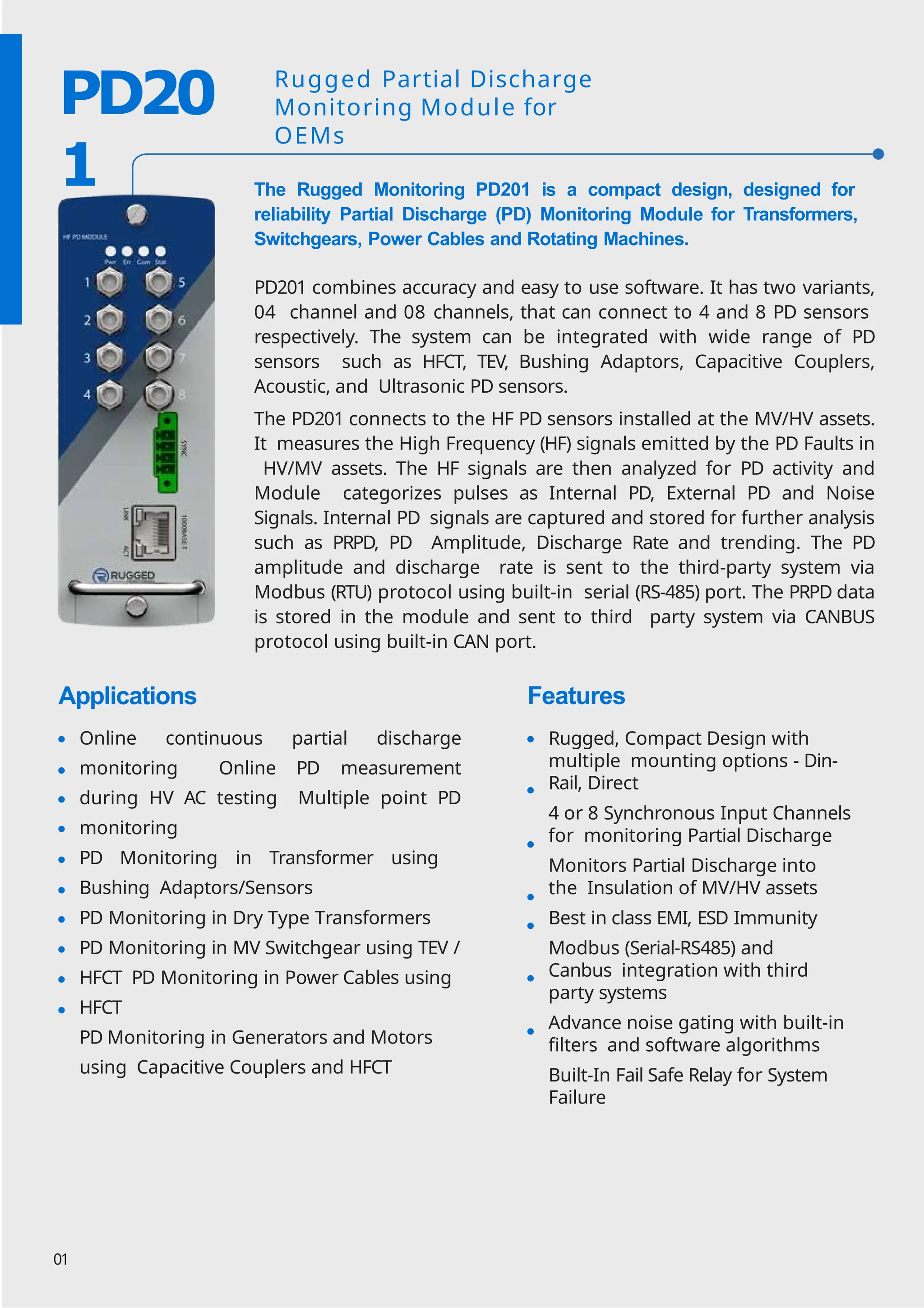 High-Frequency PD Portable Monitor - PD201 - Rugged Monitoring.pptx