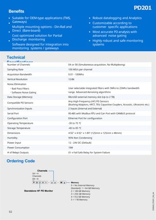 High-Frequency PD Portable Monitor - PD201 - Rugged Monitoring.pptx