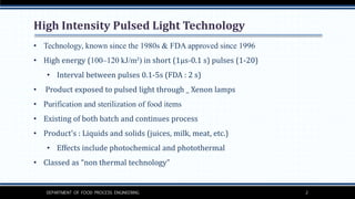 High intensity pulsed light technology | PPT