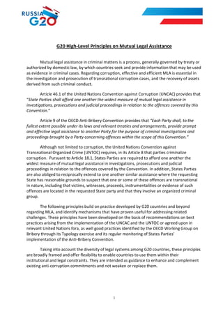 High level-principles-on-mutual-legal-assistance | PDF