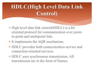 High level data link control | PPTX