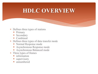 High level data link control | PPTX