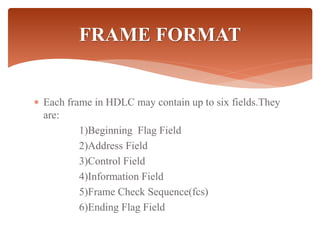High level data link control | PPTX