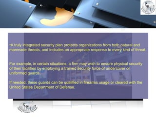 High level integrated security measures | PPT
