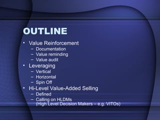 High-Level Value-Added Selling.ppt______ | PPT