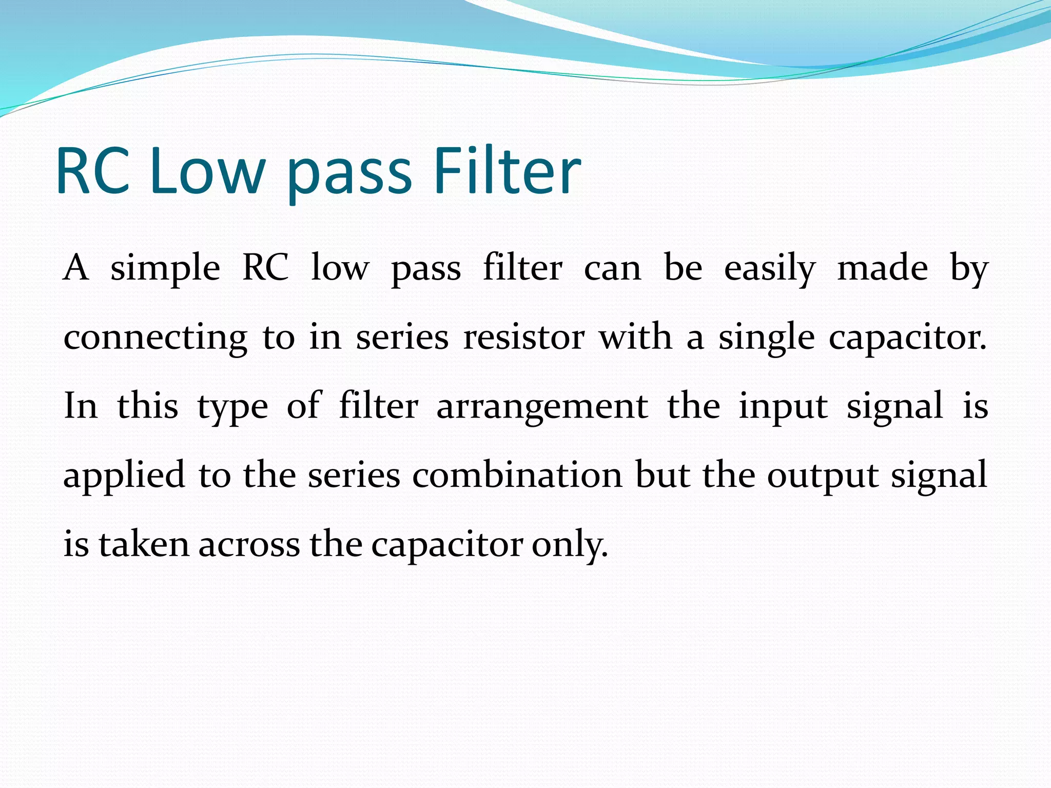 High pass-low-pass-filter | PPTX