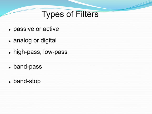 High pass-low-pass-filter | PPTX