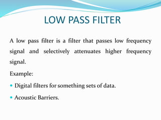 High pass-low-pass-filter | PPTX