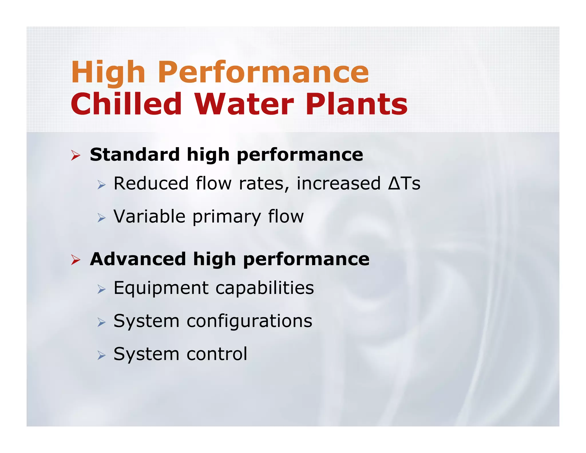 High performance-chilled-water-systems ashrae-chicago | PDF