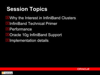 High Performance Communication for Oracle using InfiniBand | PPT