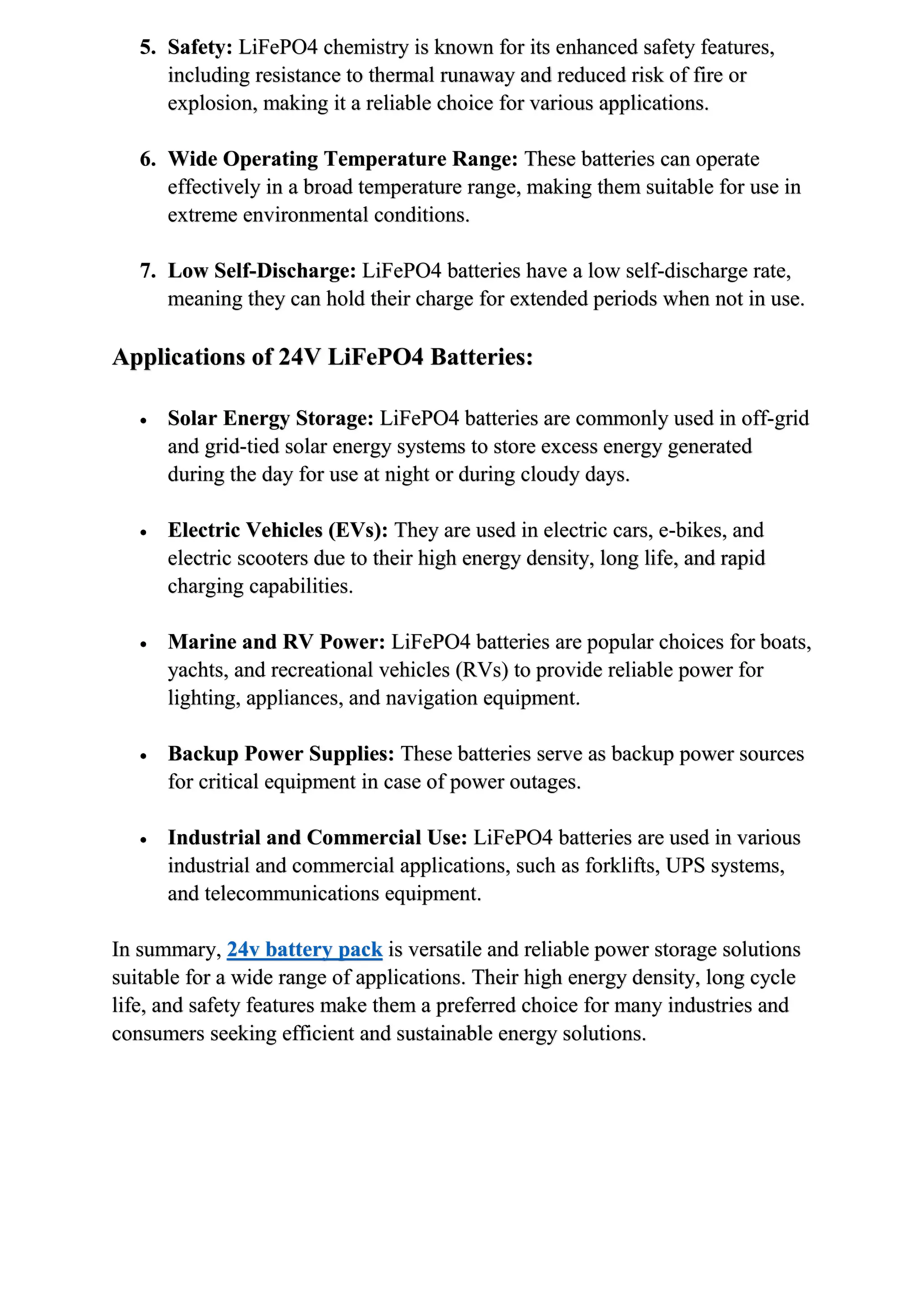 High-Performance 24V LiFePO4 Battery Pack Kit with Smart BMS | PDF