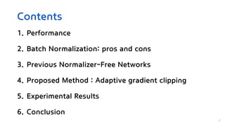 High performance large-scale image recognition without normalization | PPT