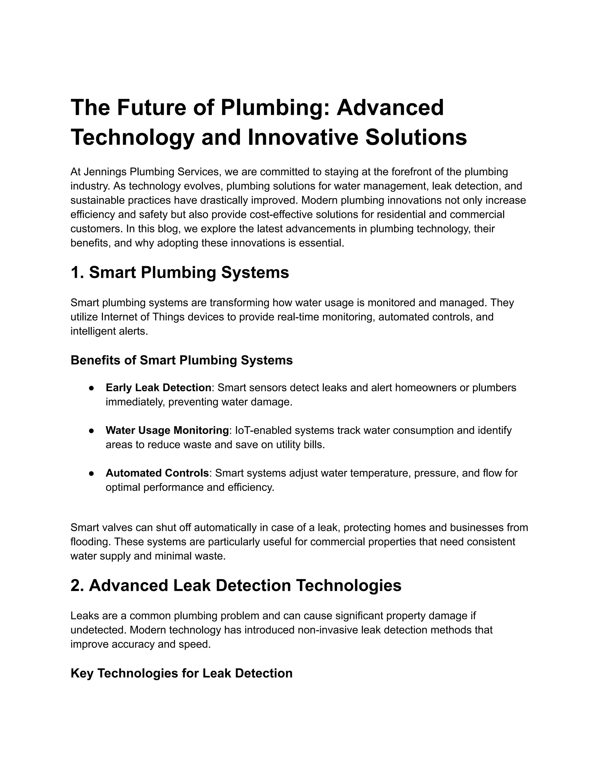 High-Performance Plumbing Technologies for Modern Systems | PDF