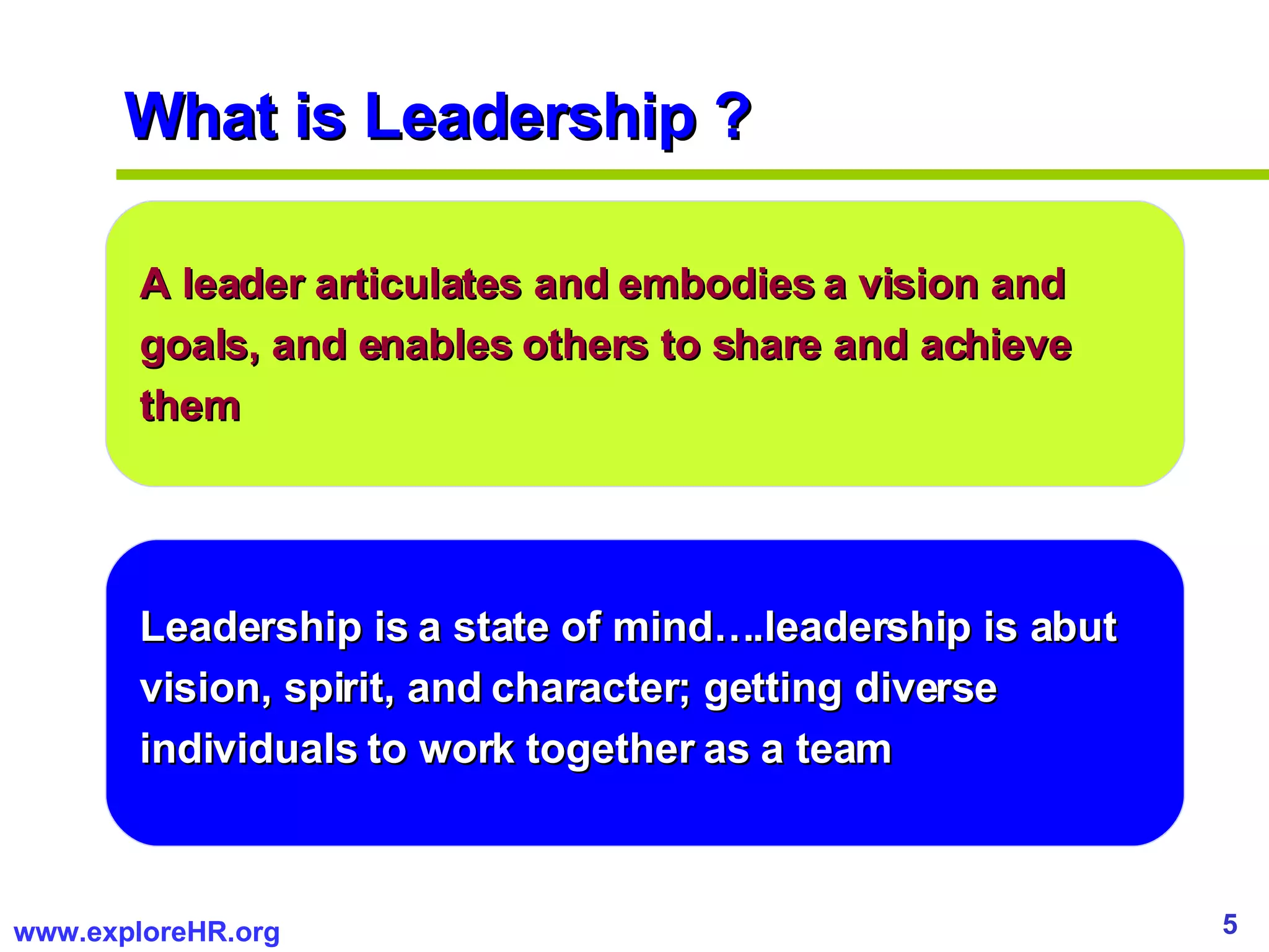 High Performing Leadership | PPT