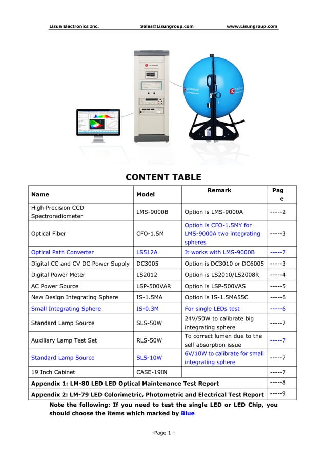 High precision-spectroradiometer-integrating-sphere-system-9000b | PDF