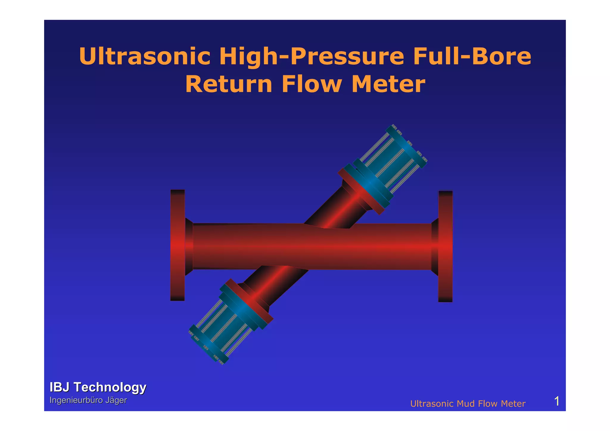High pressure full-bore flow meter | PDF