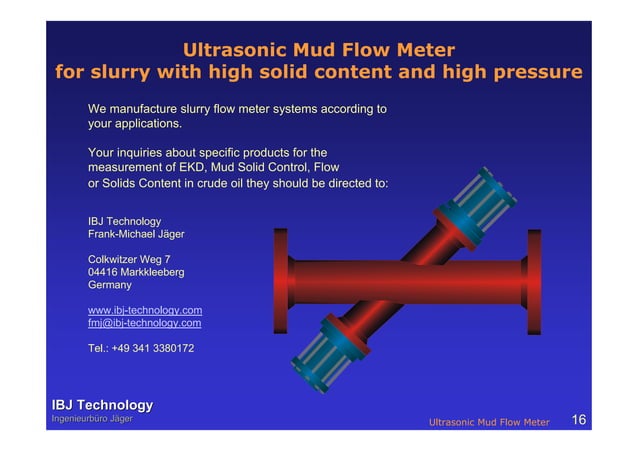 High pressure full-bore flow meter | PDF