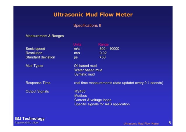 High pressure full-bore flow meter | PDF