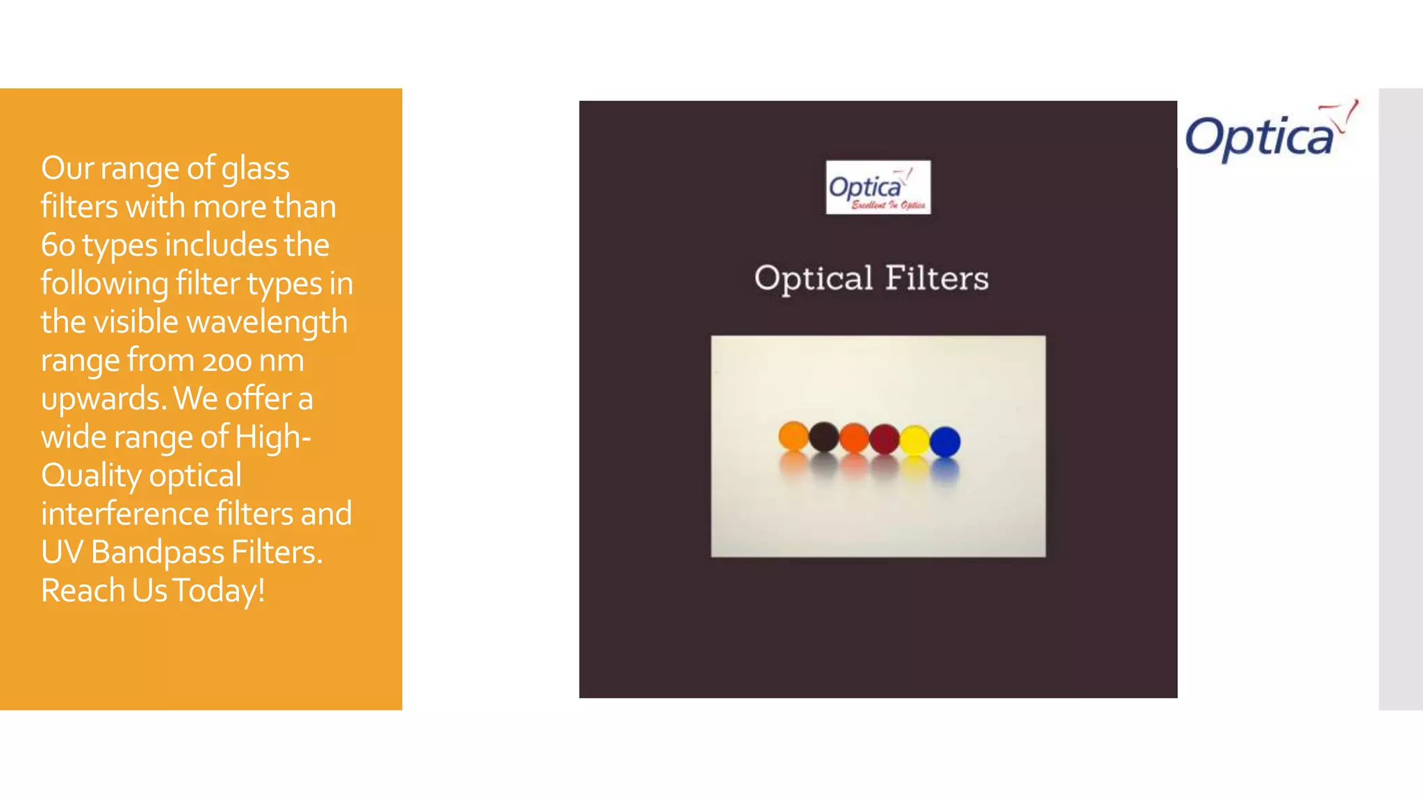 High quality optical interference filters | PPT