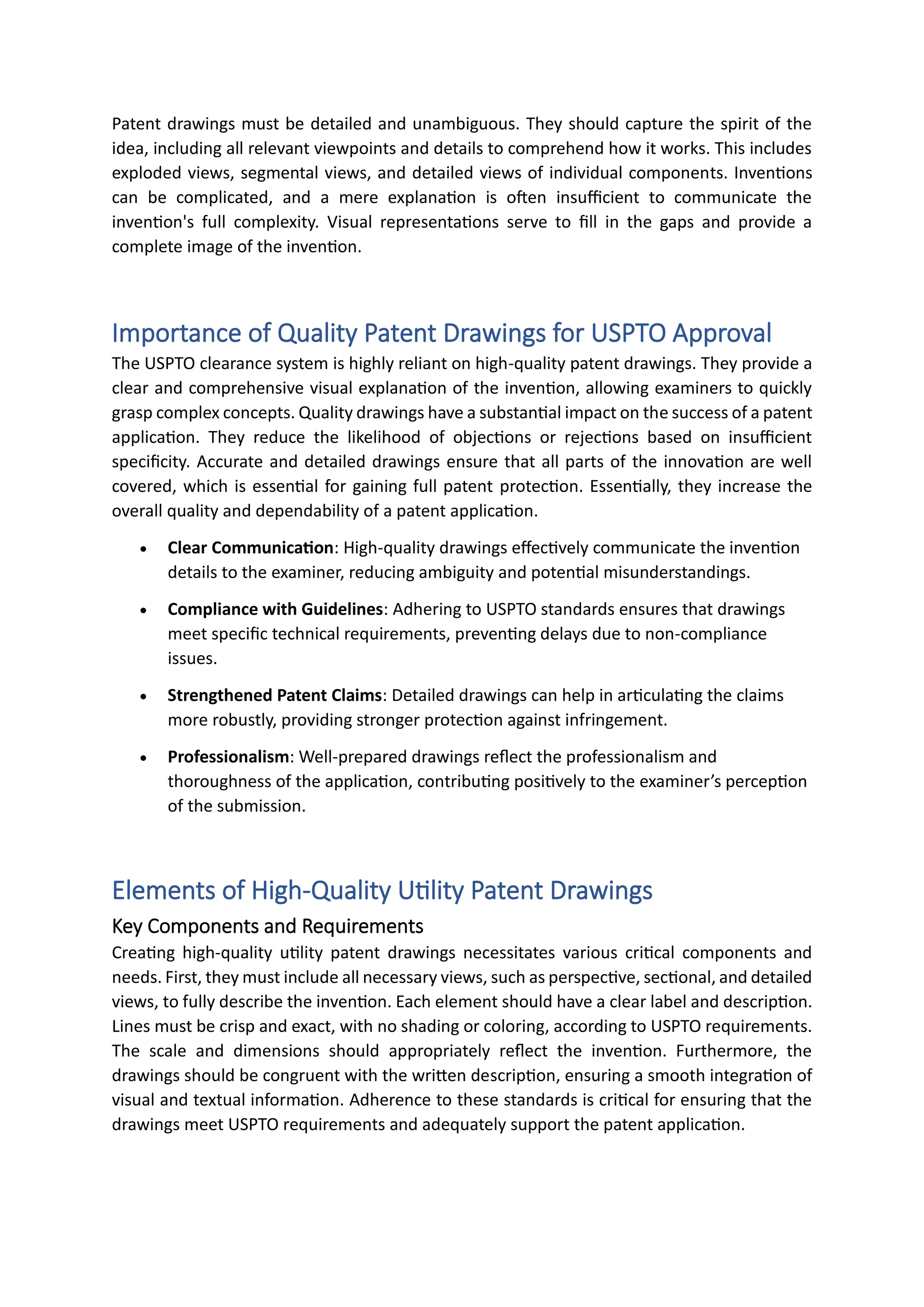 High-Quality Utility Patent Drawings for USPTO Approval | InventionIP | PDF